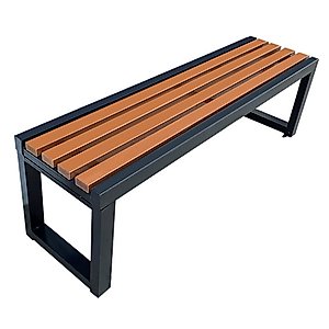 ARHAMS Garden Benches for Outdoors, Outdoor Benches Weatherproof, Metal Park Bench Cast Iron Outdoor Benches Front Porch Outdoor Furniture for Patio, Park, Lawn, Yard (Color : C, Size : 120cm)
