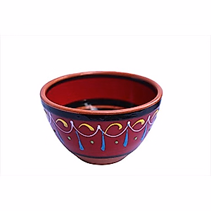 Cactus Canyon Ceramics Spanish Terracotta 5-Piece Small Salsa Bowl Set (European Size), Multicolor