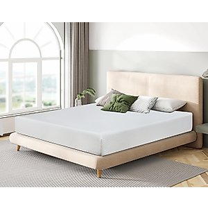 10 inch California King Size Mattress with Cover, Cooling Gel Memory Foam King Mattress for a Cool Sleep & Pressure Relief, Medium Firm Mattress Pad Mattresses, Bed in a Box, CertiPUR-US Certified