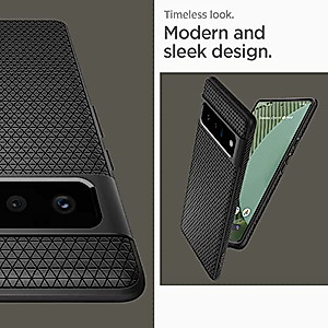 Spigen Liquid Air Armor Designed for Google Pixel 6 Pro Case (2021) - Matte Black