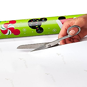 Papyrus Disney Wrapping Paper Bundle for Kids, Mickey Mouse and Christmas Decorations (2 Rolls, 60 sq. ft.)