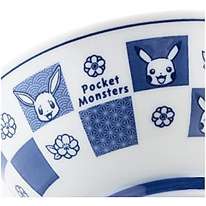 Pokémon 141175 Ramen Bowl, Donburi, Approx. 6.3 inches (16 cm), Chiyo Paper, Dyed, Made in Japan