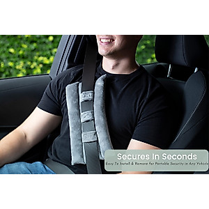 Bundle Post Mastectomy Pillow + Seatbelt Pillow for After Surgery - Recovery After Breast Cancer Surgery, Port Pillow For Seatbelt, Breast Augmentation, Heart Surgery - Breast Cancer Gifts for Women