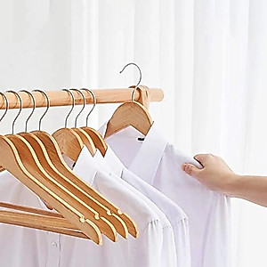 WALNUT 1Pcs Practical Hangers Using Wooden Hangers Non-Slip Space-Saving Clothing Coat Rack Accessories