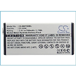 Qigenia DS-60M Replacement Battery for Denso BHT-6000 BHT 8000 B-60N,Battery (700mAh/2.4V)