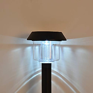 Tangkula LED Solar Garden Lights 6 Pack Waterproof Outdoor Solar Lights for Garden Path Walkway Outdoor Landscape Lighting Yard Lawn Deck Lamps