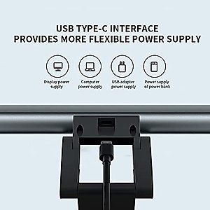 XINBAOHONG Screenbar E-Reading LED Computer Monitor Light Task Lamp, Gaming Lights, USB Powered Office Lamp with Backlight, Adjustable Brightness/Color Temperature Reading Light