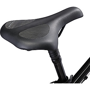 Schwinn Discover 2 Adult Hybrid Bike for Men and Women, 700c Wheels, 21-Speeds, 17-Inch Step-Over Frame, Front and Rear Fenders, Rear Cargo Rack, Black