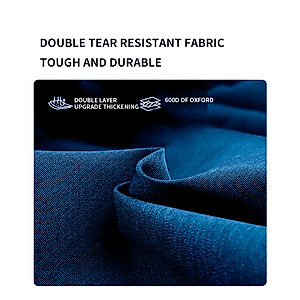 Wagon Cart with Wheels Foldable,Utility Garden Cart with Heavy-Duty Steel Frame,Portable Outdoor Utility Beach Wagon,Collapsible Wagon,Dark Blue Trolley Cart Carry up to 225 Pounds