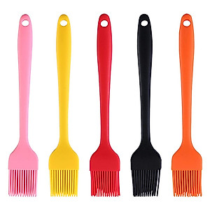 Silicone Basting Brush - Heat Resistant Pastry Baking Bread Cake Oil Butter Brushes for BBQ Grill Kitchen Brush Meat Sauce Marinades(pink)