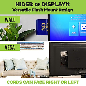 HIDEit Mounts 4P Pro Bundle, Wall Mounts for PS4 Pro and Controller, Steel Wall Mounts for PlayStation 4 Pro and One Rubber Dipped Controller Mount