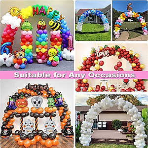 Balloon Arch Kit and Balloon Pump, 9Ft Tall & 10Ft Wide Adjustable Balloon Arch Stand with Water Base, Balloons Tying Tools and Other Accessories for Wedding Birthday Party Decoration