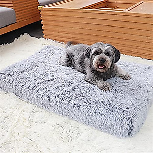 scy Soft Plush Pet Sofa Bed, Square Kennel Fluffy Plush Cat Dog Sofa Mat Dog Mats for Sleeping and Anti Anxiety Plush Soft Fluffy Pet Beds Pet Supplies Pet Nest Cushion (Color : D, Size : 50405cm)