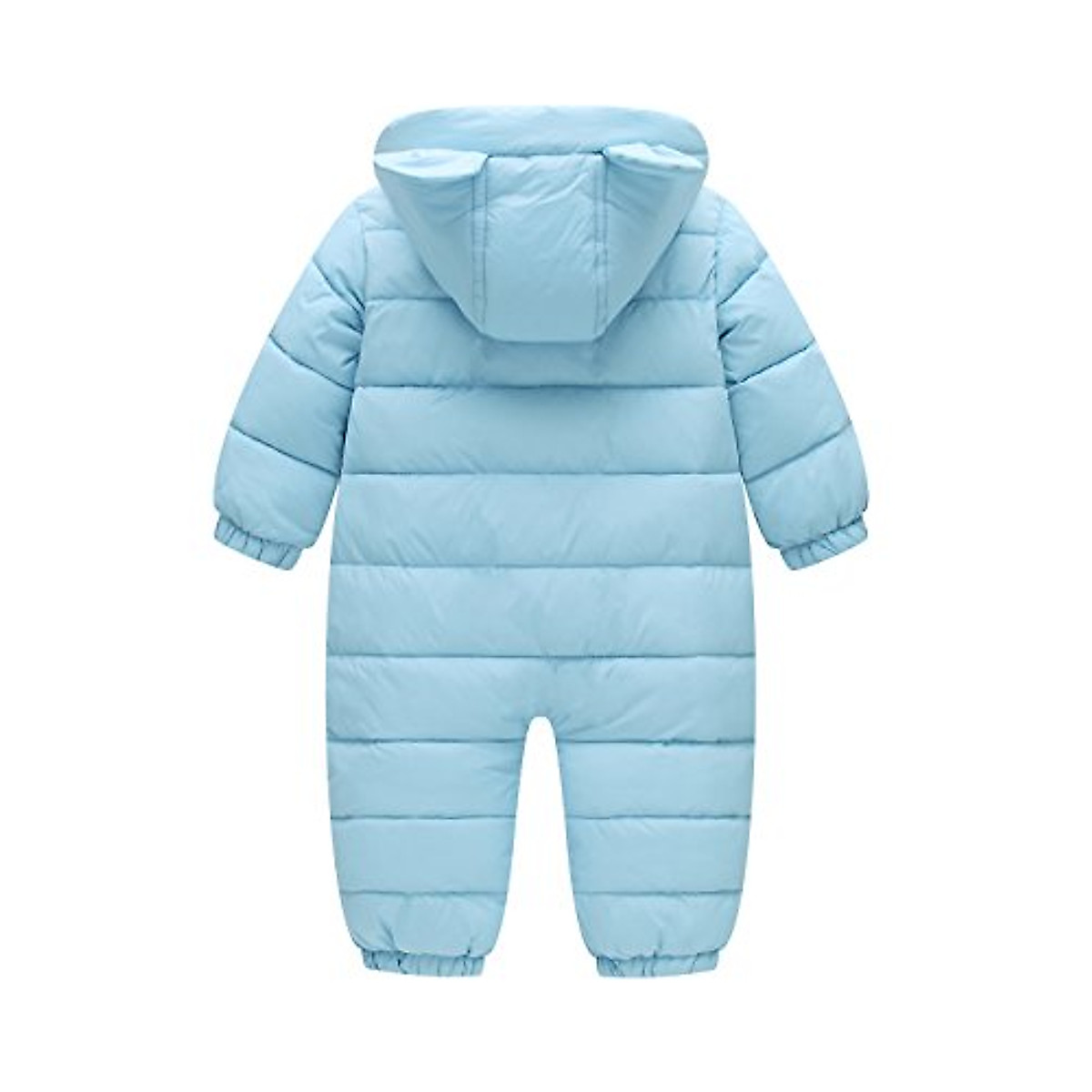 Happy Cherry Newborn Baby Boys' Winter Romper Thick Jacket Waterproof Bodysuit Warm Puffer Outerwear Blue 3-6 Months