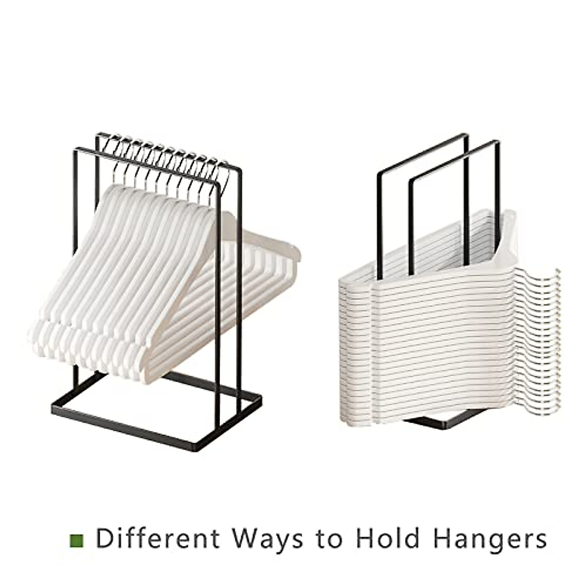 Hanger Organizer Rack Hanger Stacker Holds up 110 Wire Clothes Hangers for Laundry Room Closet Space Saving,Hanger Rack Storage is Especially Suitable for Adults and Baby Standard Velvet Hangers