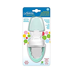 Dr. Brown's Designed to Nourish, Fresh Firsts Silicone Feeder, Mint, One Size (Pack of 2)