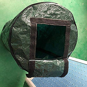 Frattina Collapsible Compost Bin,Yard Waste Bag, Reusable Heavy Duty Garden Leaf Waste Bag Yard Compost Bin Composting Fruit