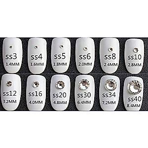 Jollin Glue Fix Crystal AB Flatback Rhinestones(ss20 1440pcs)