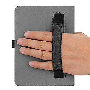 KuRoKo Premium Folio Case Cover for 6 Inch E-Reader (Sony/kobo/tolino/Pocketbook) with Hand Strap