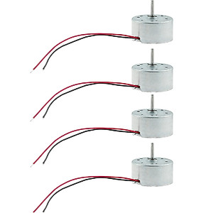 MTQY 4pcs RF300 Mini Electric Motor 3V 1730RPM for DIY Toys Wind Turbine Generator Generator DC Motor