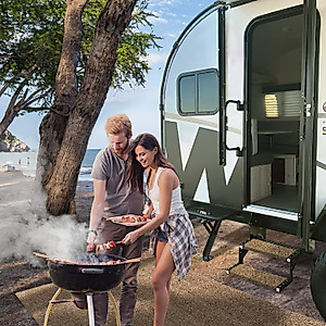 Prest-O-Fit 2-0071 Wraparound + Plus RV Step Rug Brown 20 In. Wide