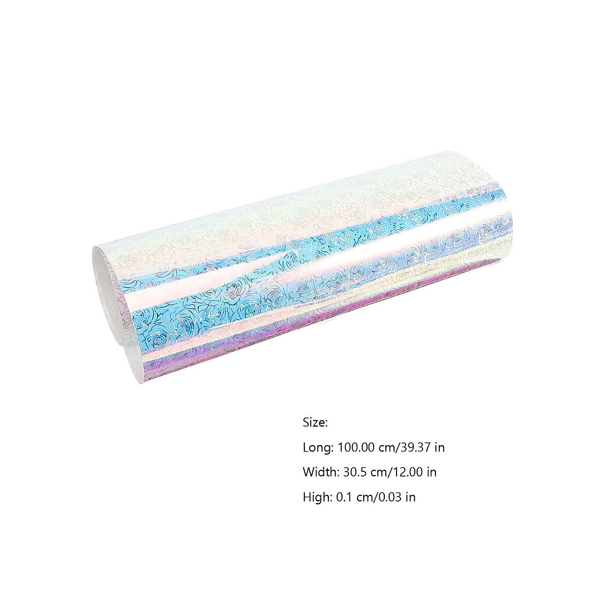 TEHAUX 1 Roll Self Adhesive Vinyl Stickers Adhesive Vinyl Bundle Colorful Vinyl Stickers Holographic Overlay Drinking Cup Stickers Vinyl Adhesive Stickers Household The Pet Flowers