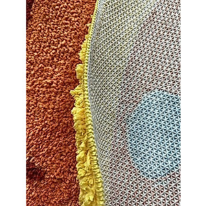 EXIGENT Premium Orange Ball Ultra Soft Anti-Slip Floor Door Mat Rug (OrangeBall)
