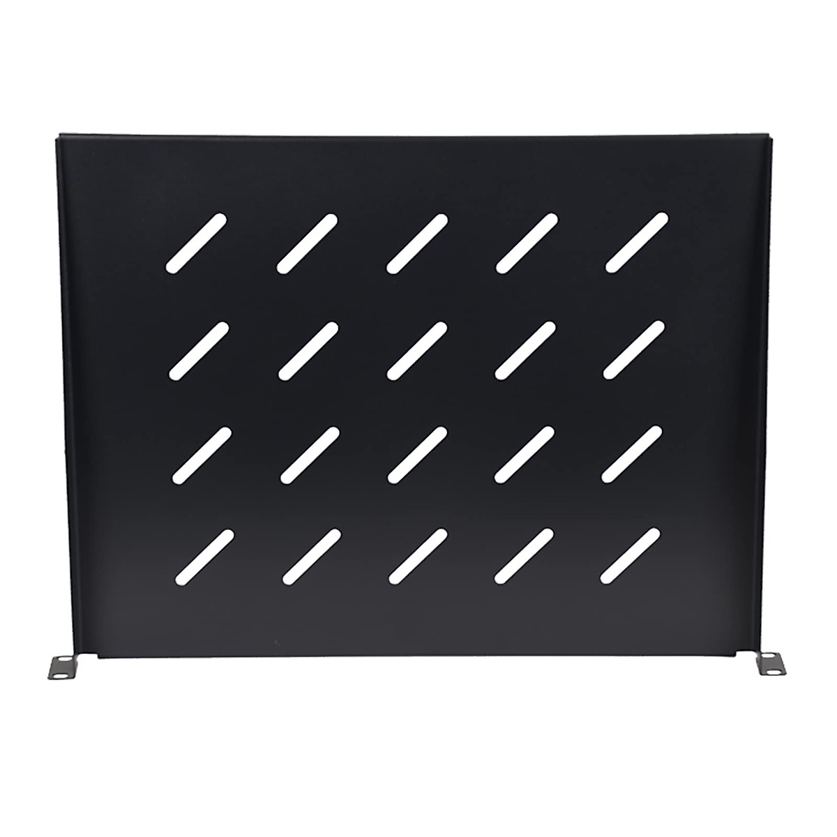 Aeons 1U Universal Server Rack Shelf Vented Rackmount Cantilever Shelf 14" Deep, for 19” IT Network Rack Cabinet Enclosure - Fixed Server Rack Cabinet Shelf 2-Pack Equipment