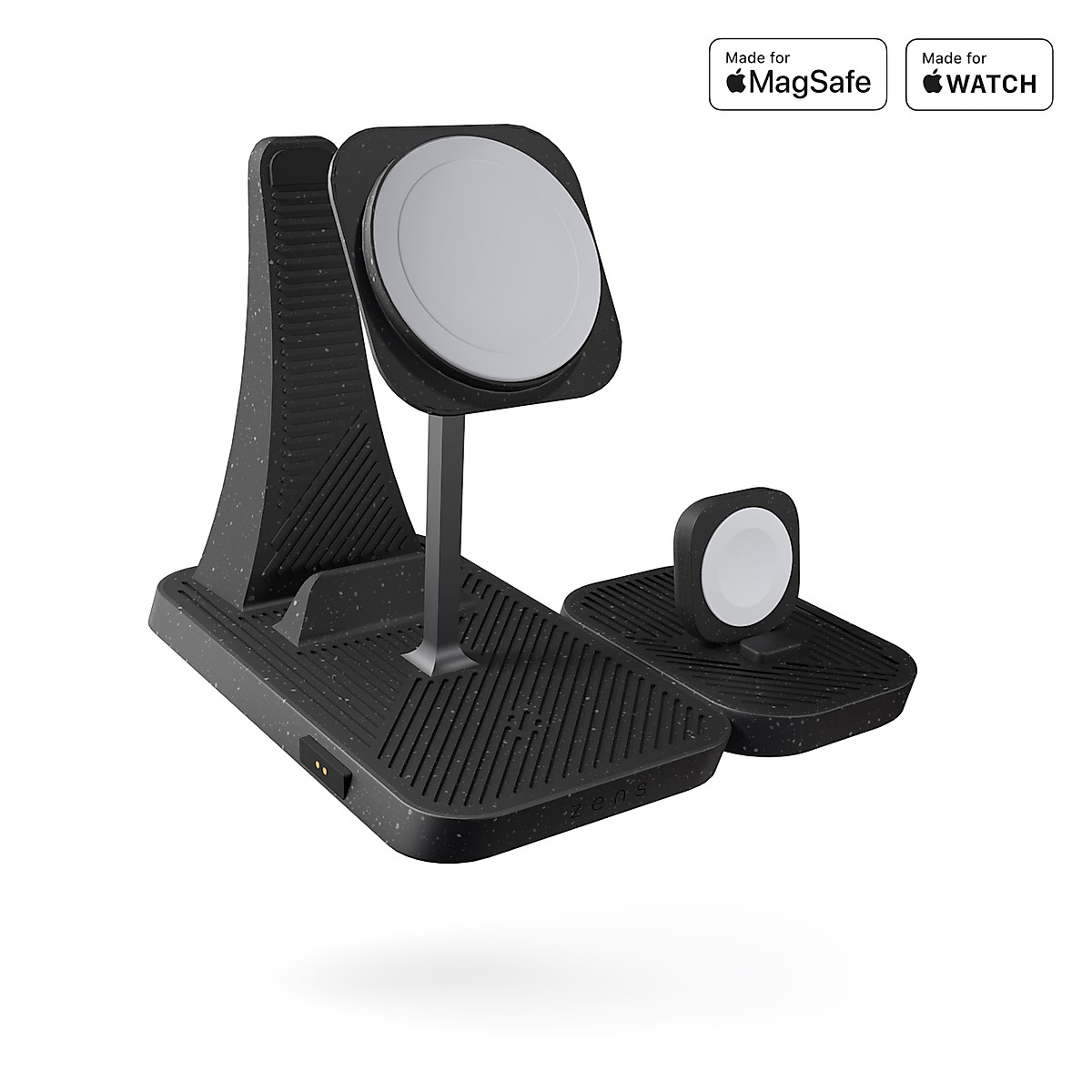 ZENS MagSafe 4-in-1 Modular Charging Station for iPhone, AirPods, Apple Watch, and iPad, Supports iOS 17 Standby Mode, 65W Power Adapter Included