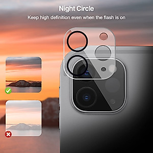 ProCase 2+2 Pack Screen Protector for iPad Pro 11 inch 4th 3rd 2nd 2022 2021 2020 with Camera Lens Protector, Tempered Glass Film for iPad Pro 11"