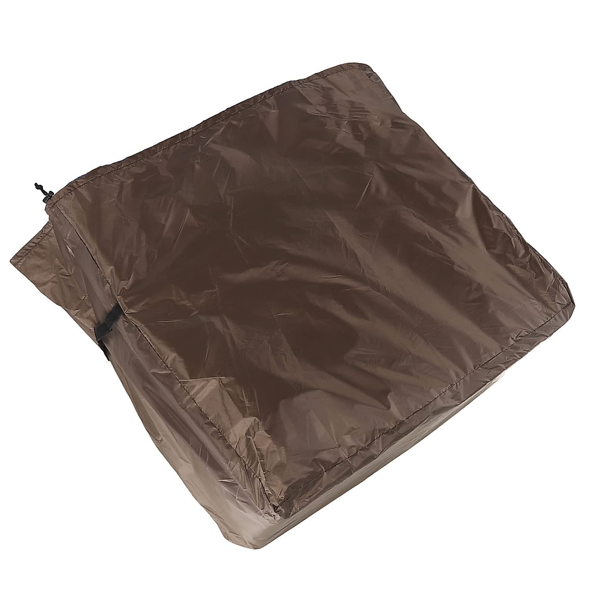 TOPINCN Rolling Cooler Cart Cover, Cooling Bins Kitchen Storage Waterproof Cart Cover Buffet Grill Table Cover Outdoor Dining Beverage Cart Cover Party Cooler Cover (Brown)