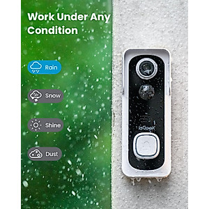 ieGeek Doorbell Camera Wireless No Subscription - Wireless Video Doorbell with Chime, Doorbell with Camera 1080P FHD, Voice Changer, 2-Way Audio, PIR Motion Detection, 2.4Ghz WiFi, Works with Alexa