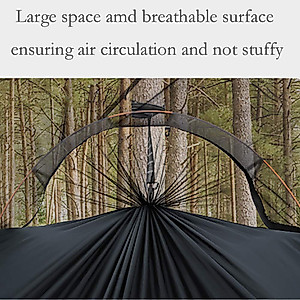 TianYaOutDoor Camping Hammock with Mosquito Net and Rainfly Lightweight Portable Sleeping Hammock Tent Backpacker Travel Outdoor Gear (Green)