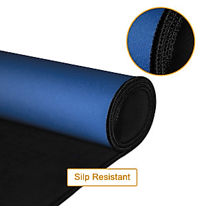 plusvivo Mahjong Mat Anti Slip and Noise Reduction Table Cover for Mahjon Paigow Poker Dominos 32.6" x 32.6"(83cm x 83cm) Blue