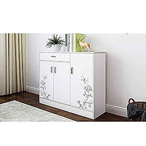 N/A Door Storage Small Shoe Cabinet Simple Assembly Economical Space-Saving Home Shoe Rack Simple (Color : Model A)