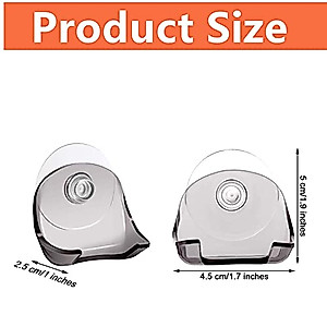 UQUABESO 5 Pieces Razor Holder with Suction Cup, Plastic Waterproof Wall Hanger Stands Shaver Hooks, Razor Holder for Shower Bathroom Kitchen Plug