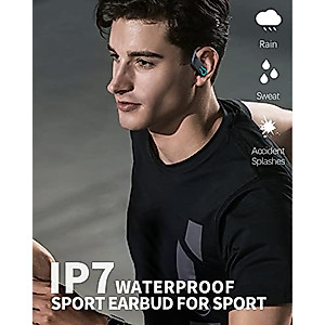 Bluetooth Headphones Wireless Earbuds Sports Over-Ear Bluetooth 5.3 Ear Buds with Earhooks 120H Playtime Wireless Headphones for Workout Waterproof Audifonos Bluetooth inalambricos LED Power Display