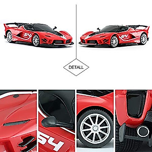 RASTAR Ferrari Toy Car 1/24 Ferrari FXX K EVO Remote Control Car for Kid Boys Adults - RED