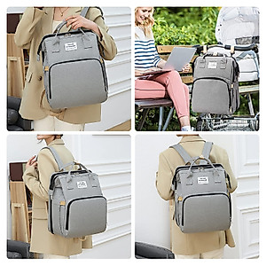 Lifecolor Diaper Bag Nappy Bags Waterproof Travel Backpack Mom Baby Care(Gray)