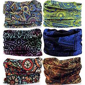 VANCROWN Head Wrap Headband Headwear Neck Gaiter Face Mask Magic Scarf Balaclava Bandana