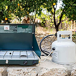 BouPower 4FT Propane Hose Adapter Connects 1lb Portable Appliances to 5-40 lb LP Tank for Portable Griddle, Grill, Camping Stove, etc. (1pcs)