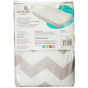 Summer Ultra Plush Changing Pad Cover, Chevron