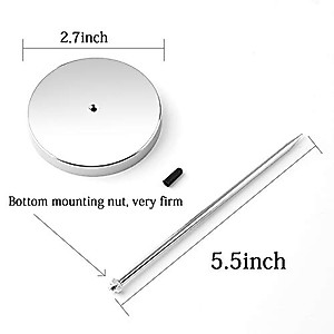 4pcs Desk Receipt Holder Bill Fork Receipt Spike Stick Silver Restaurant Check Spindle 5.5 Inch by HRLORKC…