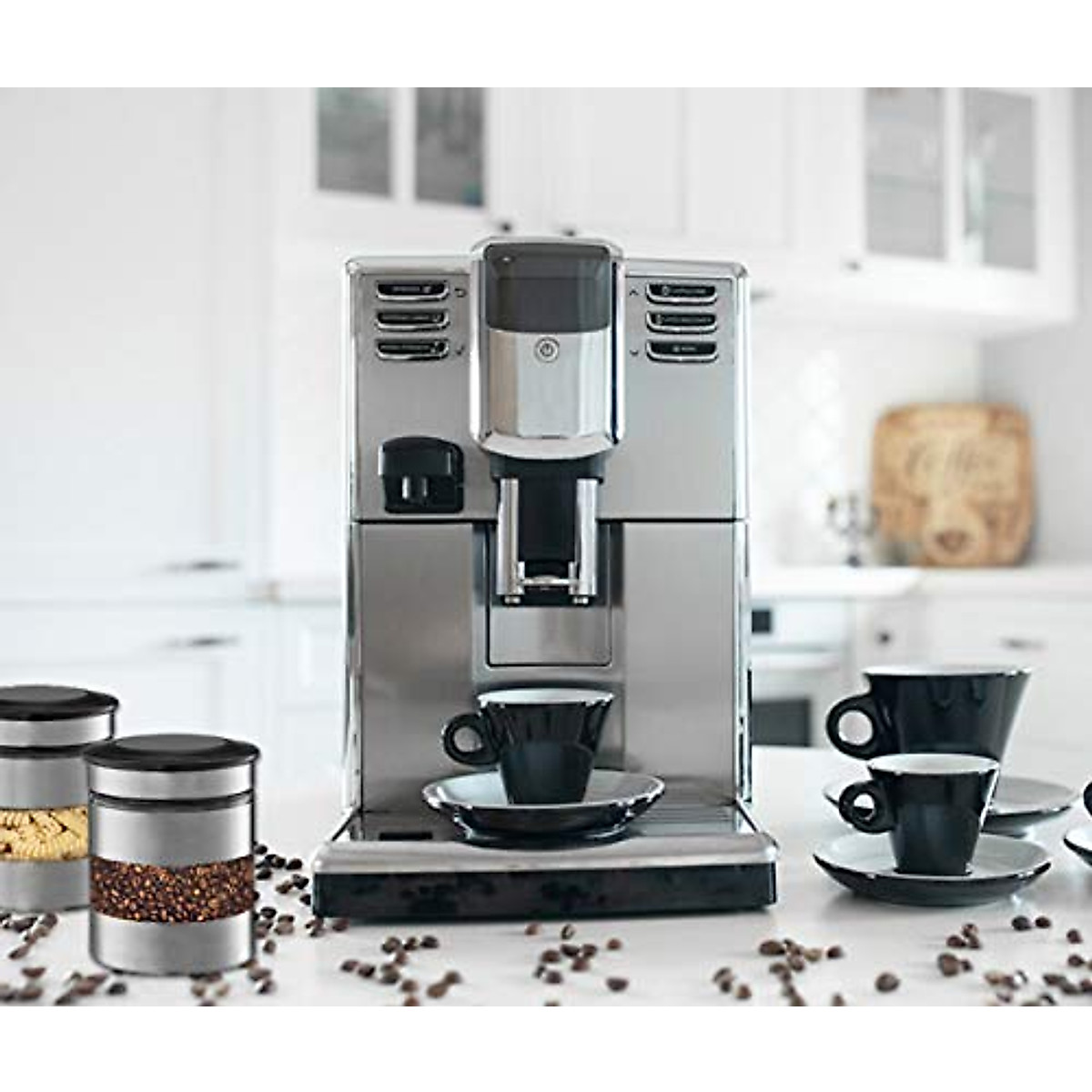 Le'raze Airtight Food Storage Container for Kitchen Counter with Window, [Set of 3] Canister Set Ideal for Flour Tea, Sugar, Coffee, Candy, Cookie Jar.