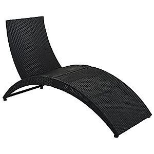 DHHU Foldable Chaise 2-Piece Sofa Set, Patio Wicker Sun Lounger with Removable Bolster Pillow, Green Cushion, Blue