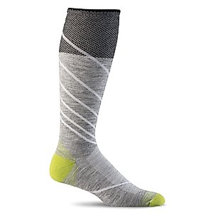 Sockwell Men's Pulse Firm Graduated Compression Socks, Grey, Large/X-Large