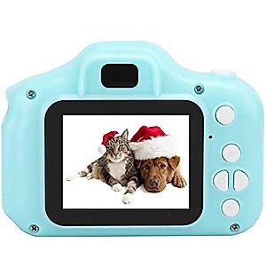 Kid Digital Video Camera,Mini Cute Children Cameras,Portable Kid Camera Toy with 2.0inTFT Color Eye-Friendly and Clear Screen,Smart Camera for Boys Girls' Birthday Gifts (Green)