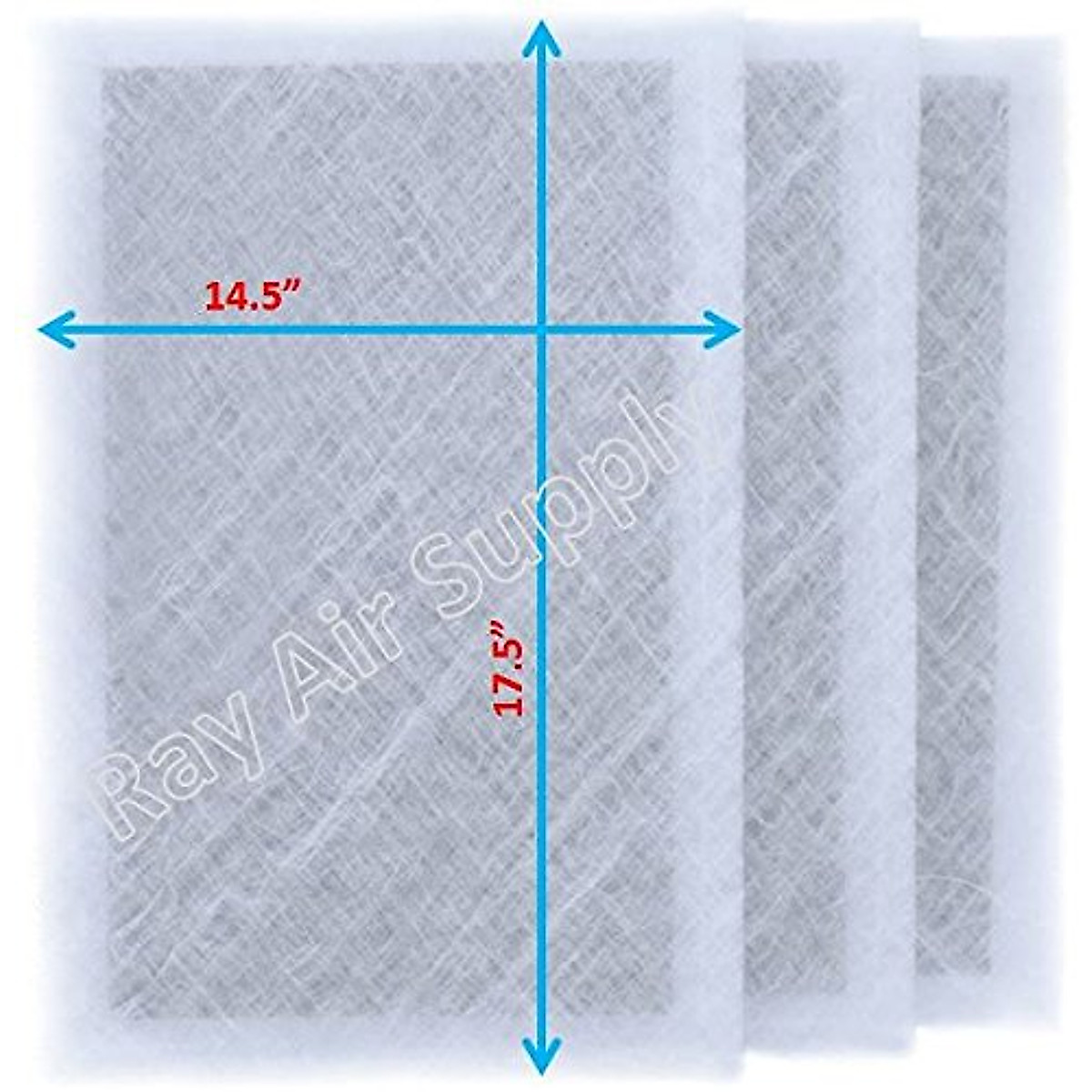 RAYAIR SUPPLY 16x20 Air Ranger Replacement Filter Pads 16X20 (3 Pack) White
