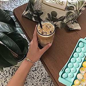 Small Circle Ice Cube Trays, Mini Ice Cube Trays for Freezer With Lid, 0.67in X 99PCS Easy Release Sphere Ice Molds, Making Mini Circle Ice Chilling Whiskey Cocktail Juice Coffee Pudding