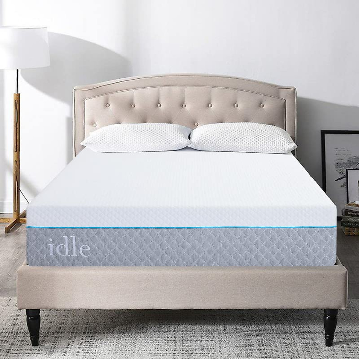 Opoiar Queen Mattress 12 Inch Memory Foam Mattress, Medium Firm Gel Memory Foam Mattress in a Box for Cool Sleep & Back Pain, Foam Bed Mattress, Queen Size Mattresses